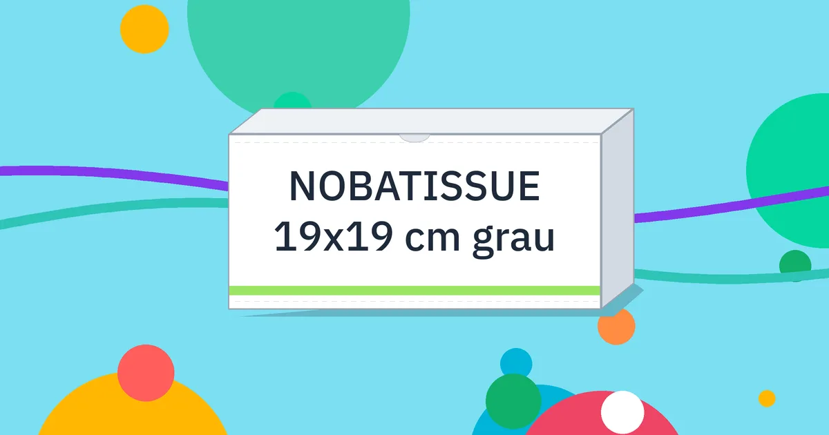 Symbolbild: Packung mit der Aufschrift NOBATISSUE 19x19 cm grau (PZN 00366327) – Verfügbarkeit und Bezug in Apotheken in Frankfurt am Main