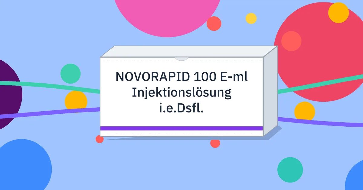 Symbolbild: Packung mit der Aufschrift NOVORAPID 100 E-ml Injektionslösung i.e.Dsfl. (PZN 06607111) – Verfügbarkeit und Bezug in Apotheken in Frankfurt am Main