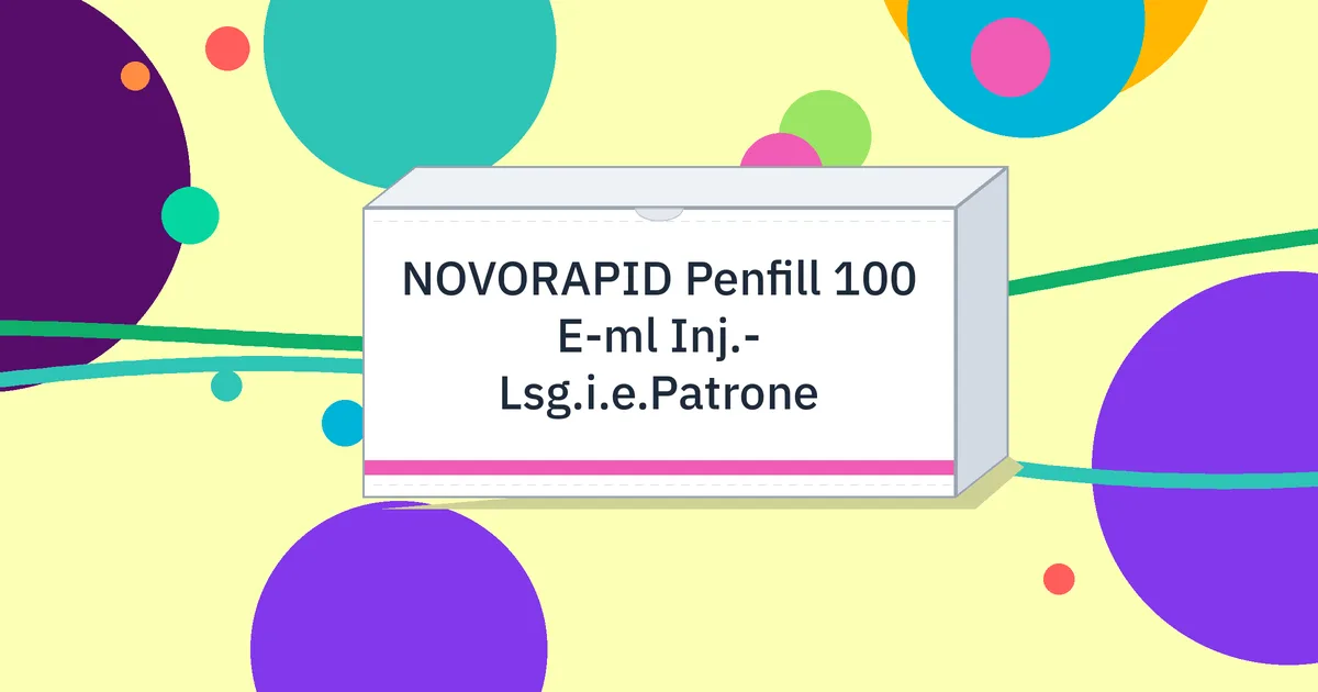Symbolbild: Packung mit der Aufschrift NOVORAPID Penfill 100 E-ml Inj.-Lsg.i.e.Patrone (PZN 13235443) – Verfügbarkeit und Bezug in Apotheken in Frankfurt am Main