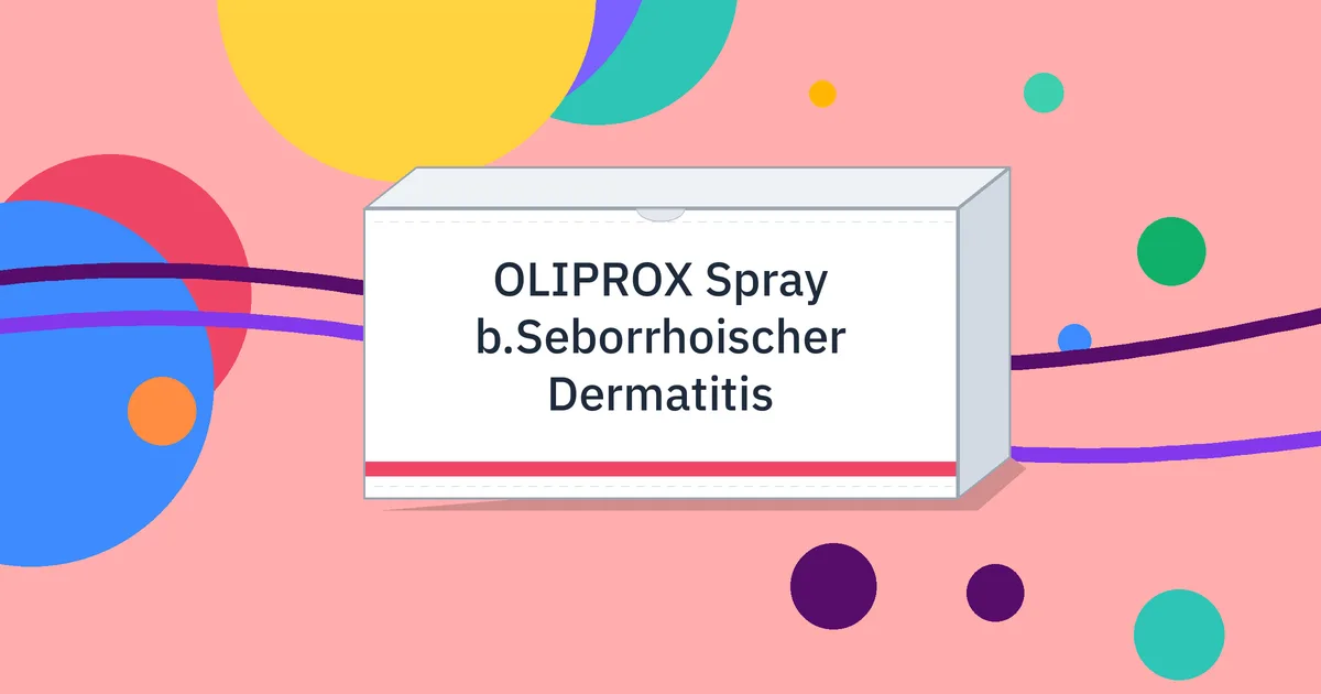 Symbolbild: Packung mit der Aufschrift OLIPROX Spray b.Seborrhoischer Dermatitis (PZN 11509770) – Verfügbarkeit und Bezug in Apotheken in Frankfurt am Main