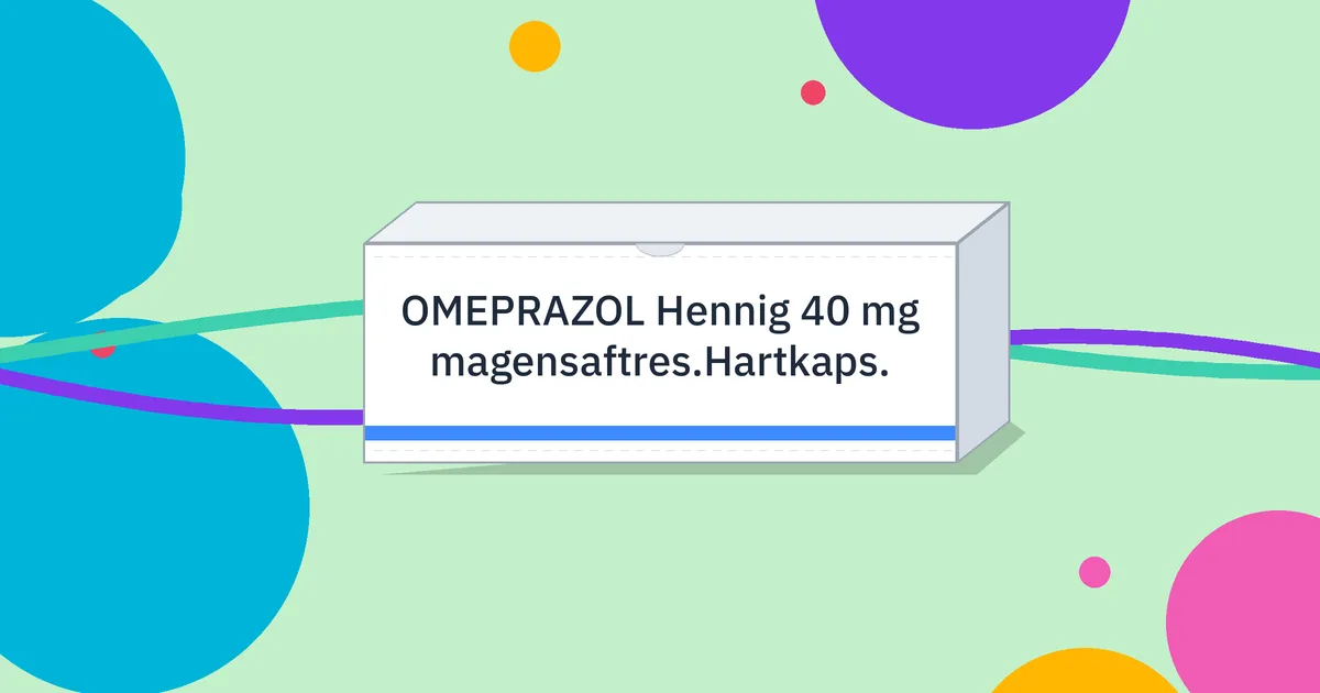 Symbolbild: Packung mit der Aufschrift OMEPRAZOL Hennig 40 mg magensaftres.Hartkaps. (PZN 02331310) – Verfügbarkeit und Bezug in Apotheken in Frankfurt am Main