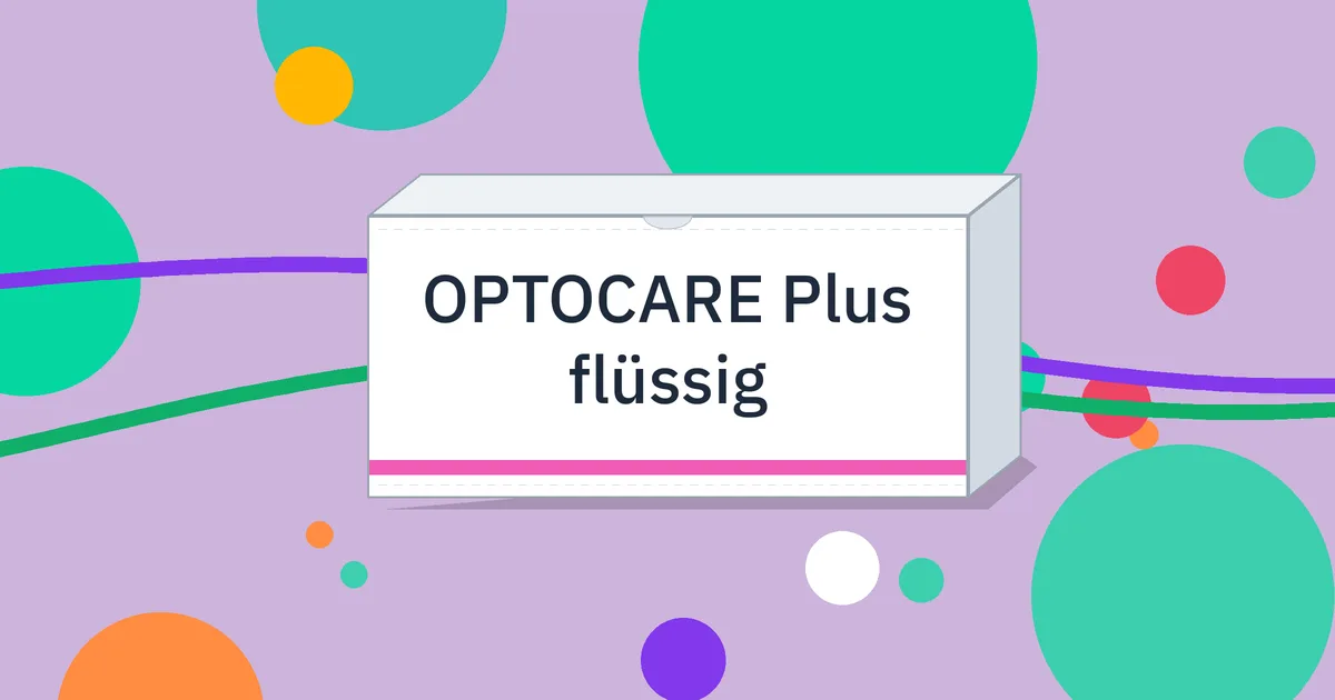 Symbolbild: Packung mit der Aufschrift OPTOCARE Plus flüssig (PZN 01028851) – Verfügbarkeit und Bezug in Apotheken in Frankfurt am Main