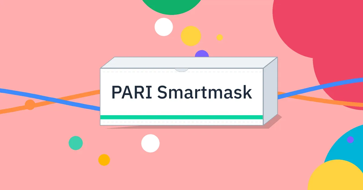 Symbolbild: Packung mit der Aufschrift PARI Smartmask (PZN 02235894) – Verfügbarkeit und Bezug in Apotheken in Frankfurt am Main