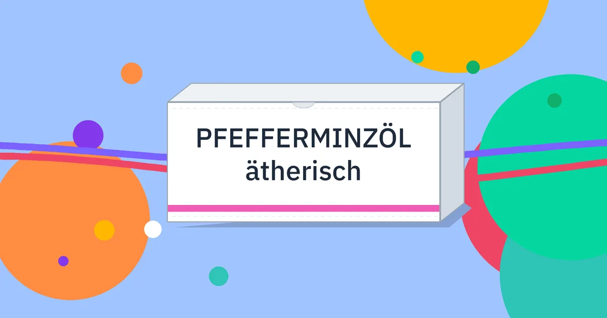 Symbolbild: Packung mit der Aufschrift PFEFFERMINZÖL ätherisch (PZN 15295030) – Verfügbarkeit und Bezug in Apotheken in Frankfurt am Main