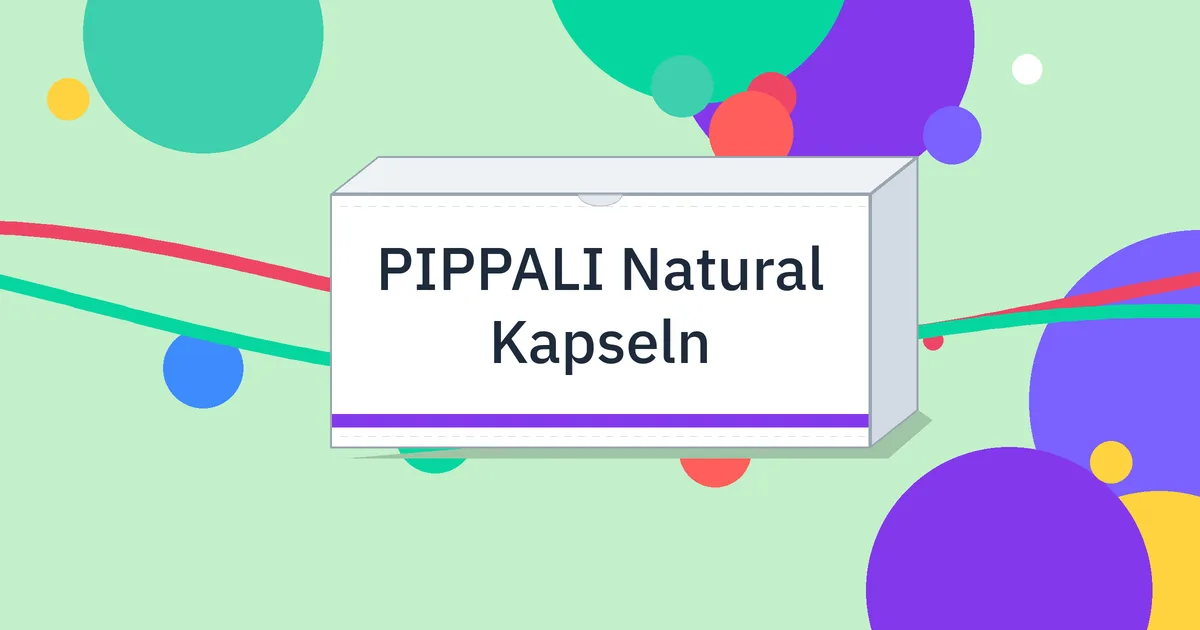 Symbolbild: Packung mit der Aufschrift PIPPALI Natural Kapseln (PZN 18834929) – Verfügbarkeit und Bezug in Apotheken in Frankfurt am Main
