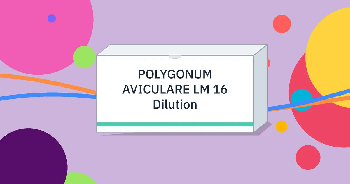 Symbolbild: Packung mit der Aufschrift POLYGONUM AVICULARE LM 16 Dilution (PZN 13661996) – Verfügbarkeit und Bezug in Apotheken in Frankfurt am Main