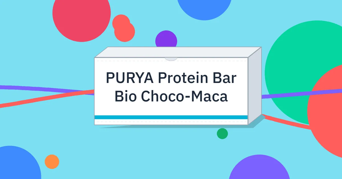 Symbolbild: Packung mit der Aufschrift PURYA Protein Bar Bio Choco-Maca (PZN 14277171) – Verfügbarkeit und Bezug in Apotheken in Frankfurt am Main