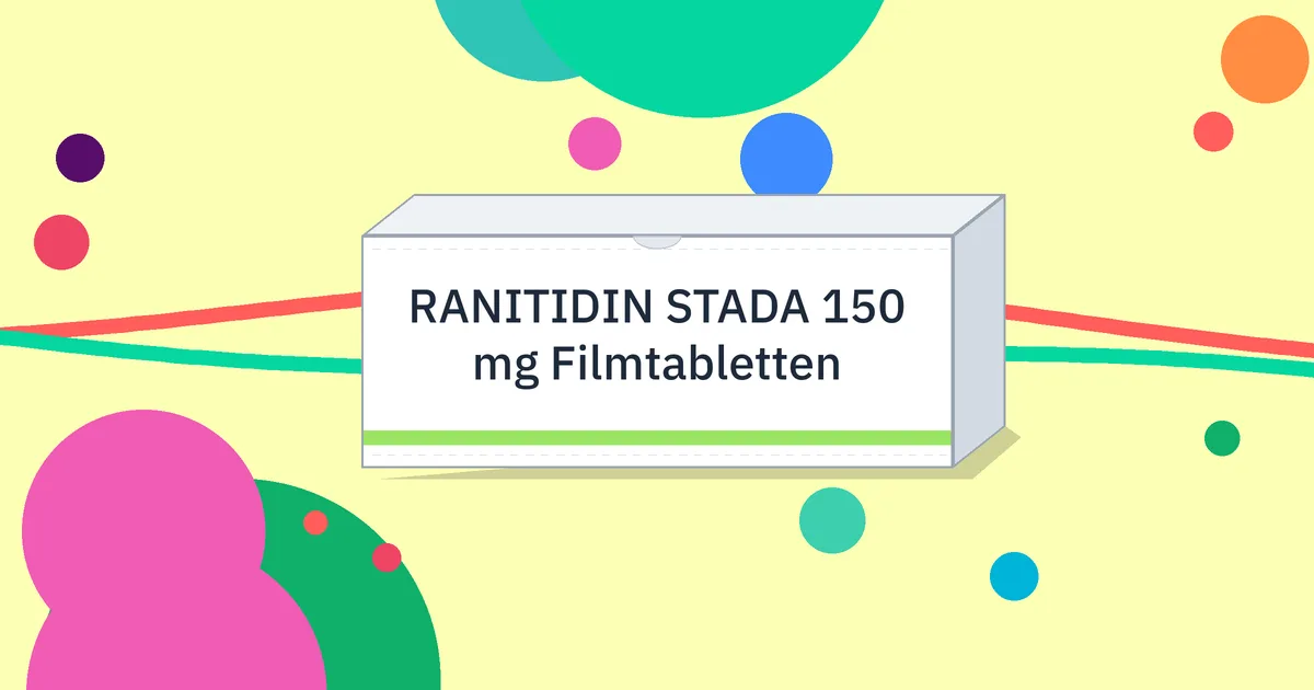 Symbolbild: Packung mit der Aufschrift RANITIDIN STADA 150 mg Filmtabletten (PZN 06626893) – Verfügbarkeit und Bezug in Apotheken in Frankfurt am Main