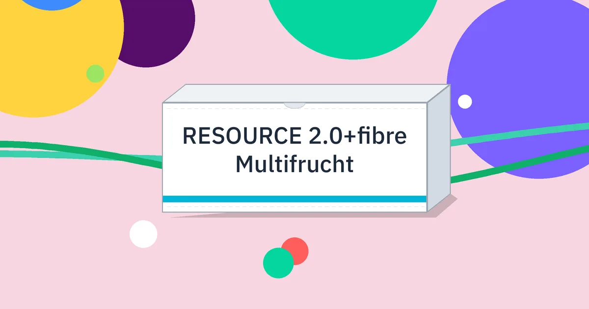 Symbolbild: Packung mit der Aufschrift RESOURCE 2.0+fibre Multifrucht (PZN 19751128) – Verfügbarkeit und Bezug in Apotheken in Frankfurt am Main