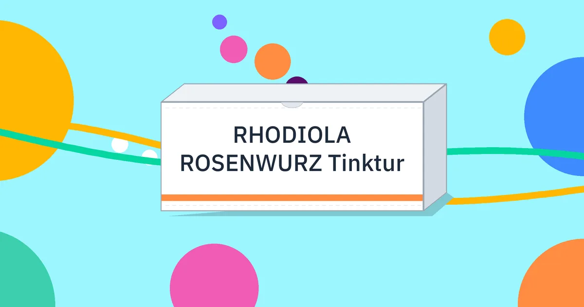 Symbolbild: Packung mit der Aufschrift RHODIOLA ROSENWURZ Tinktur (PZN 18215586) – Verfügbarkeit und Bezug in Apotheken in Frankfurt am Main