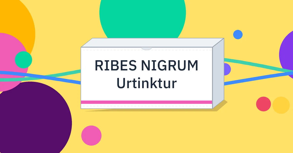 Symbolbild: Packung mit der Aufschrift RIBES NIGRUM Urtinktur (PZN 07179054) – Verfügbarkeit und Bezug in Apotheken in Frankfurt am Main
