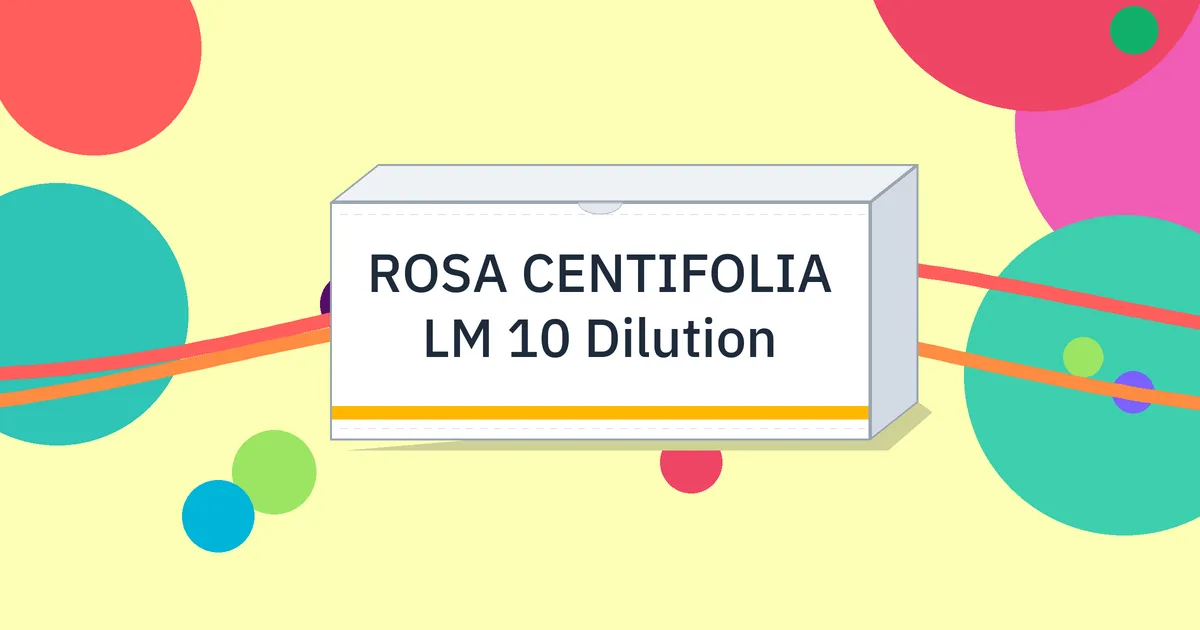 Symbolbild: Packung mit der Aufschrift ROSA CENTIFOLIA LM 10 Dilution (PZN 13055770) – Verfügbarkeit und Bezug in Apotheken in Frankfurt am Main