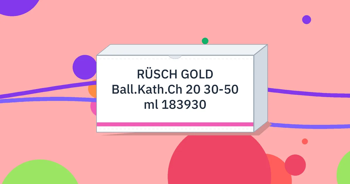 Symbolbild: Packung mit der Aufschrift RÜSCH GOLD Ball.Kath.Ch 20 30-50 ml 183930 (PZN 07397650) – Verfügbarkeit und Bezug in Apotheken in Frankfurt am Main