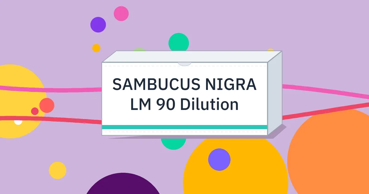 Symbolbild: Packung mit der Aufschrift SAMBUCUS NIGRA LM 90 Dilution (PZN 13181517) – Verfügbarkeit und Bezug in Apotheken in Frankfurt am Main