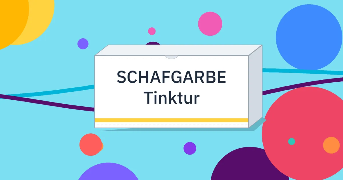 Symbolbild: Packung mit der Aufschrift SCHAFGARBE Tinktur (PZN 17187451) – Verfügbarkeit und Bezug in Apotheken in Frankfurt am Main