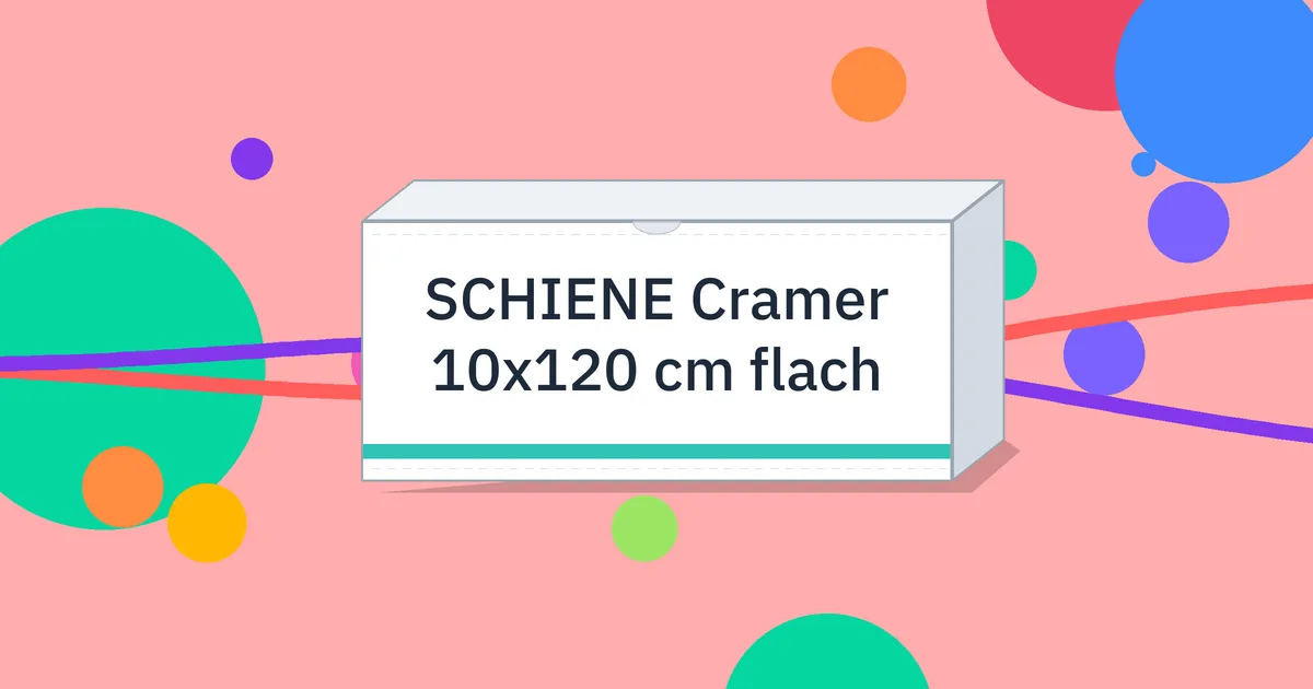 Symbolbild: Packung mit der Aufschrift SCHIENE Cramer 10x120 cm flach (PZN 01968436) – Verfügbarkeit und Bezug in Apotheken in Frankfurt am Main