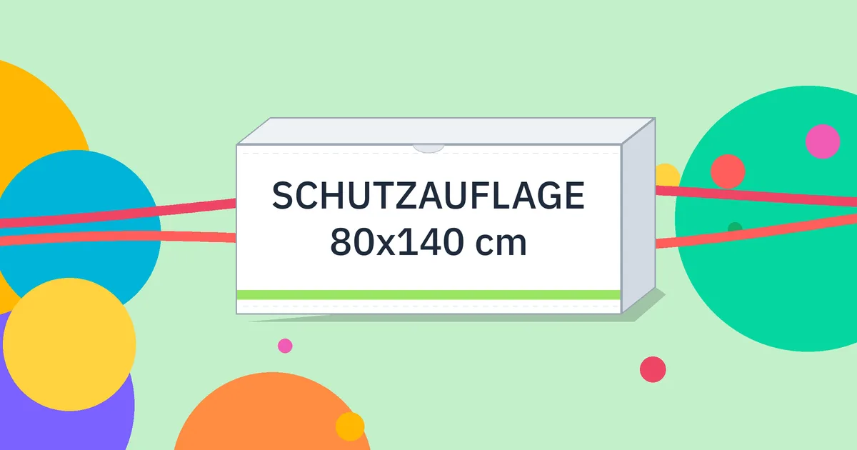 Symbolbild: Packung mit der Aufschrift SCHUTZAUFLAGE 80x140 cm (PZN 11683947) – Verfügbarkeit und Bezug in Apotheken in Frankfurt am Main