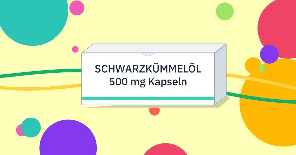Symbolbild: Packung mit der Aufschrift SCHWARZKÜMMELÖL 500 mg Kapseln (PZN 16226189) – Verfügbarkeit und Bezug in Apotheken in Frankfurt am Main