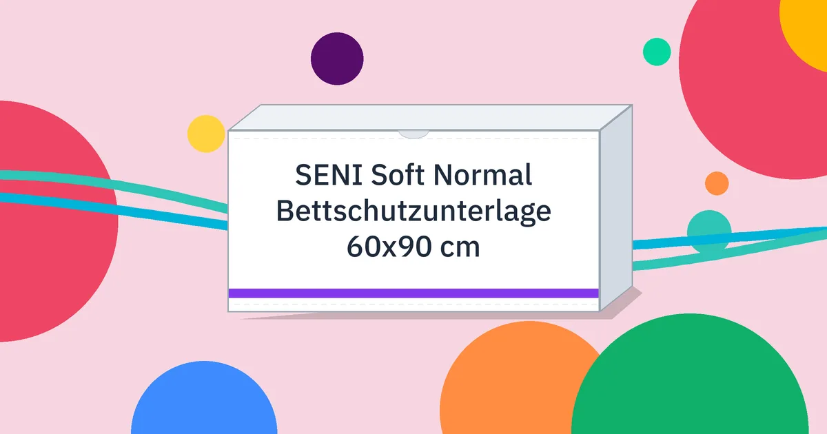 Symbolbild: Packung mit der Aufschrift SENI Soft Normal Bettschutzunterlage 60x90 cm (PZN 20024095) – Verfügbarkeit und Bezug in Apotheken in Frankfurt am Main