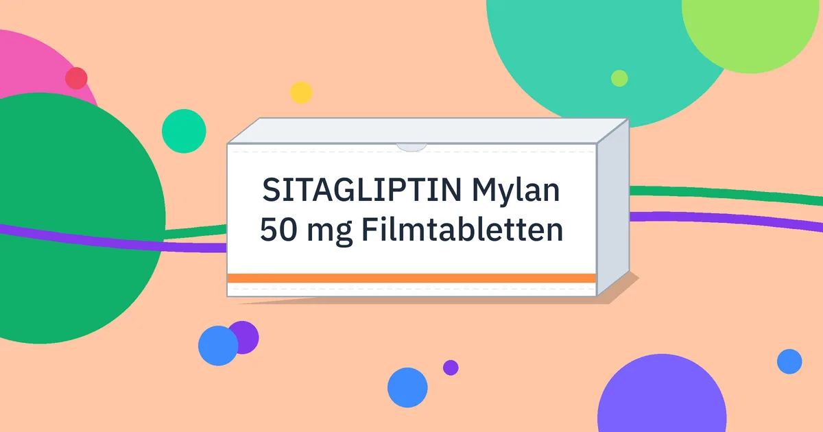 Symbolbild: Packung mit der Aufschrift SITAGLIPTIN Mylan 50 mg Filmtabletten (PZN 17975361) – Verfügbarkeit und Bezug in Apotheken in Frankfurt am Main