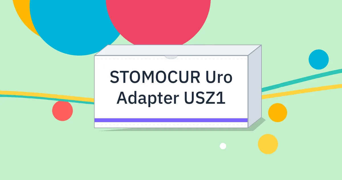 Symbolbild: Packung mit der Aufschrift STOMOCUR Uro Adapter USZ1 (PZN 14267965) – Verfügbarkeit und Bezug in Apotheken in Frankfurt am Main