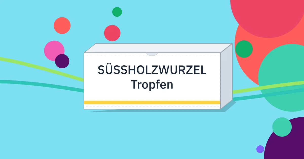 Symbolbild: Packung mit der Aufschrift SÜSSHOLZWURZEL Tropfen (PZN 18396406) – Verfügbarkeit und Bezug in Apotheken in Frankfurt am Main