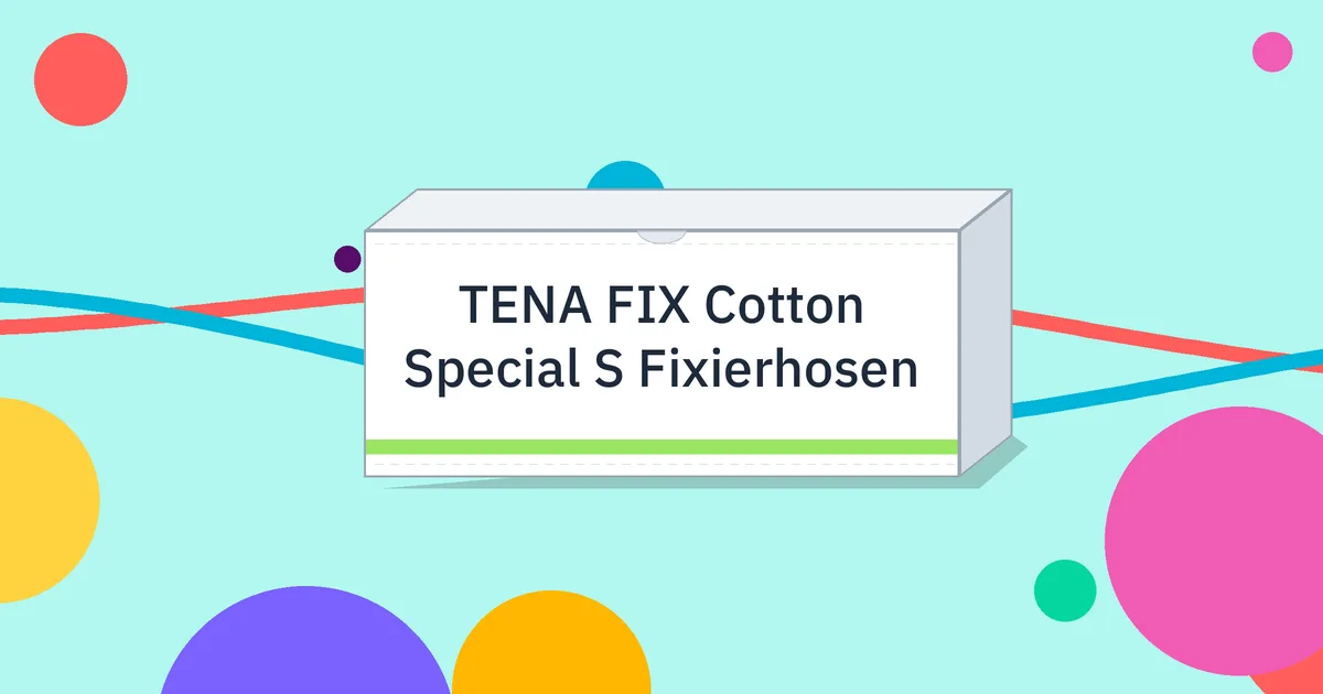 Symbolbild: Packung mit der Aufschrift TENA FIX Cotton Special S Fixierhosen (PZN 13907776) – Verfügbarkeit und Bezug in Apotheken in Frankfurt am Main