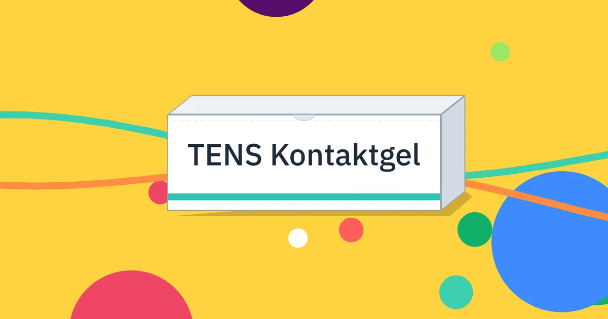 Symbolbild: Packung mit der Aufschrift TENS Kontaktgel (PZN 02576336) – Verfügbarkeit und Bezug in Apotheken in Frankfurt am Main