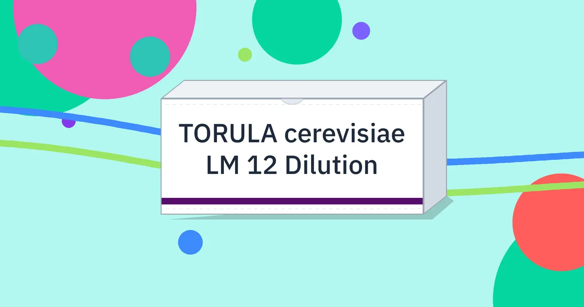 Symbolbild: Packung mit der Aufschrift TORULA cerevisiae LM 12 Dilution (PZN 13225746) – Verfügbarkeit und Bezug in Apotheken in Frankfurt am Main
