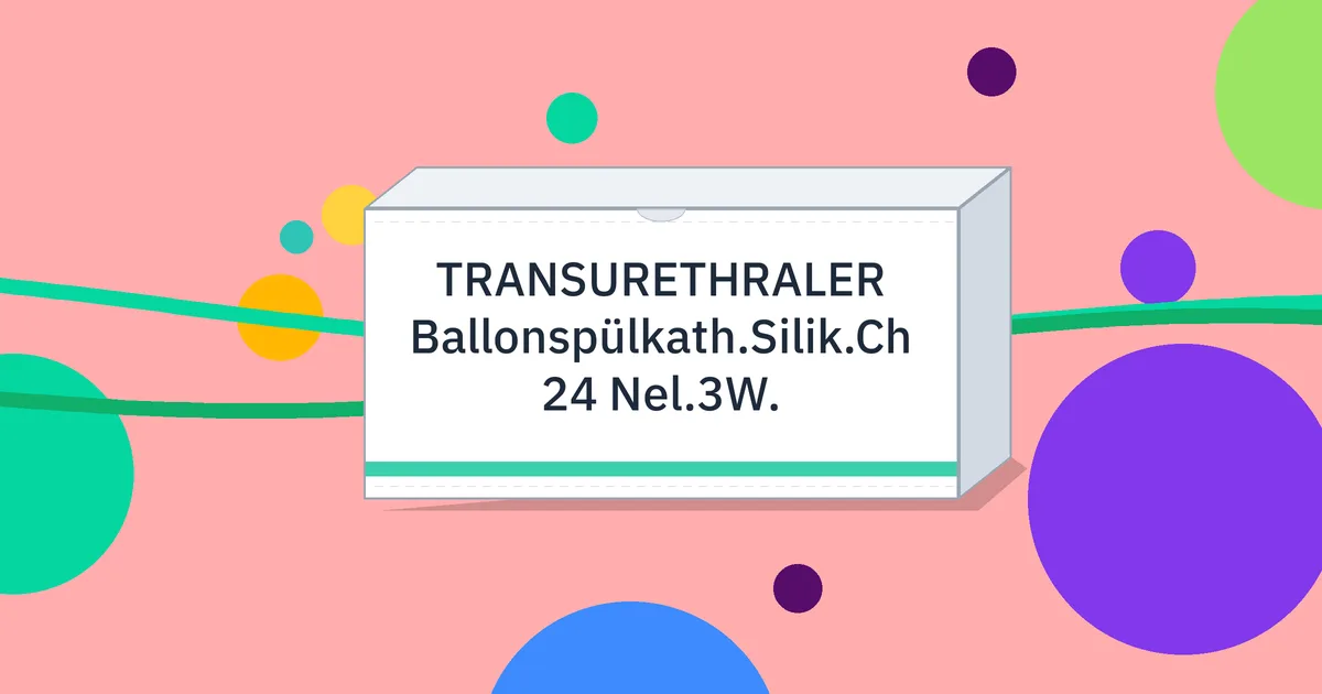 Symbolbild: Packung mit der Aufschrift TRANSURETHRALER Ballonspülkath.Silik.Ch 24 Nel.3W. (PZN 15618295) – Verfügbarkeit und Bezug in Apotheken in Frankfurt am Main