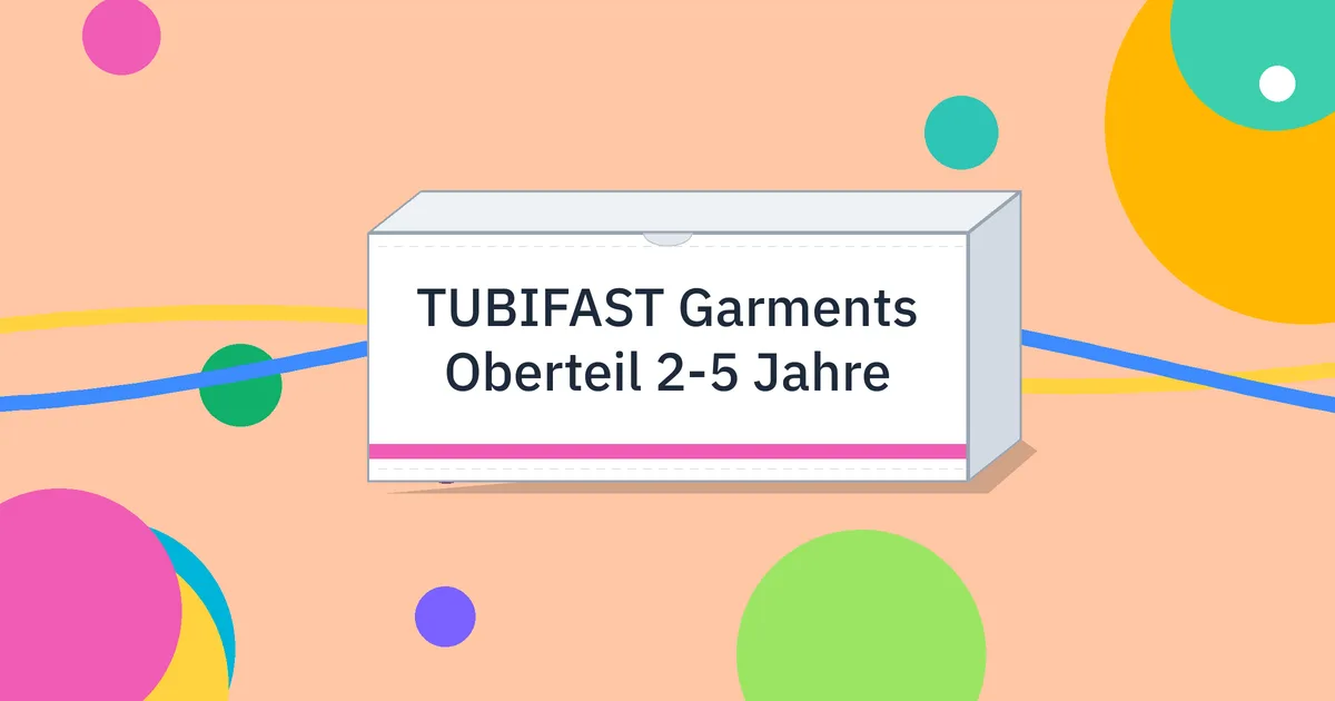 Symbolbild: Packung mit der Aufschrift TUBIFAST Garments Oberteil 2-5 Jahre (PZN 13748177) – Verfügbarkeit und Bezug in Apotheken in Frankfurt am Main