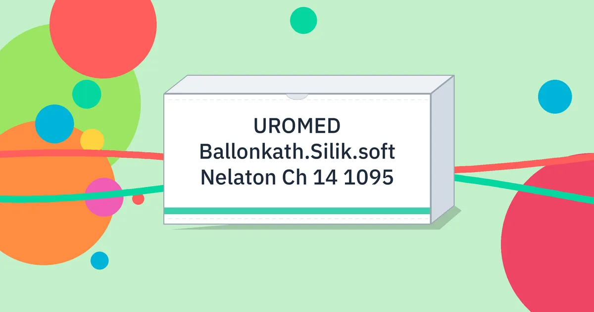 Symbolbild: Packung mit der Aufschrift UROMED Ballonkath.Silik.soft Nelaton Ch 14 1095 (PZN 18389599) – Verfügbarkeit und Bezug in Apotheken in Frankfurt am Main