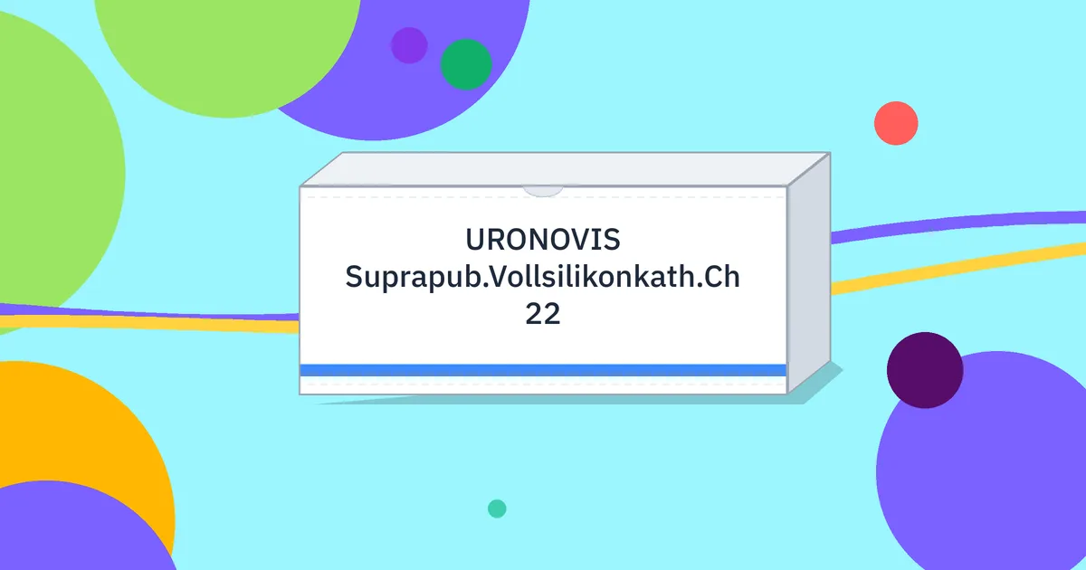 Symbolbild: Packung mit der Aufschrift URONOVIS Suprapub.Vollsilikonkath.Ch 22 (PZN 02352217) – Verfügbarkeit und Bezug in Apotheken in Frankfurt am Main