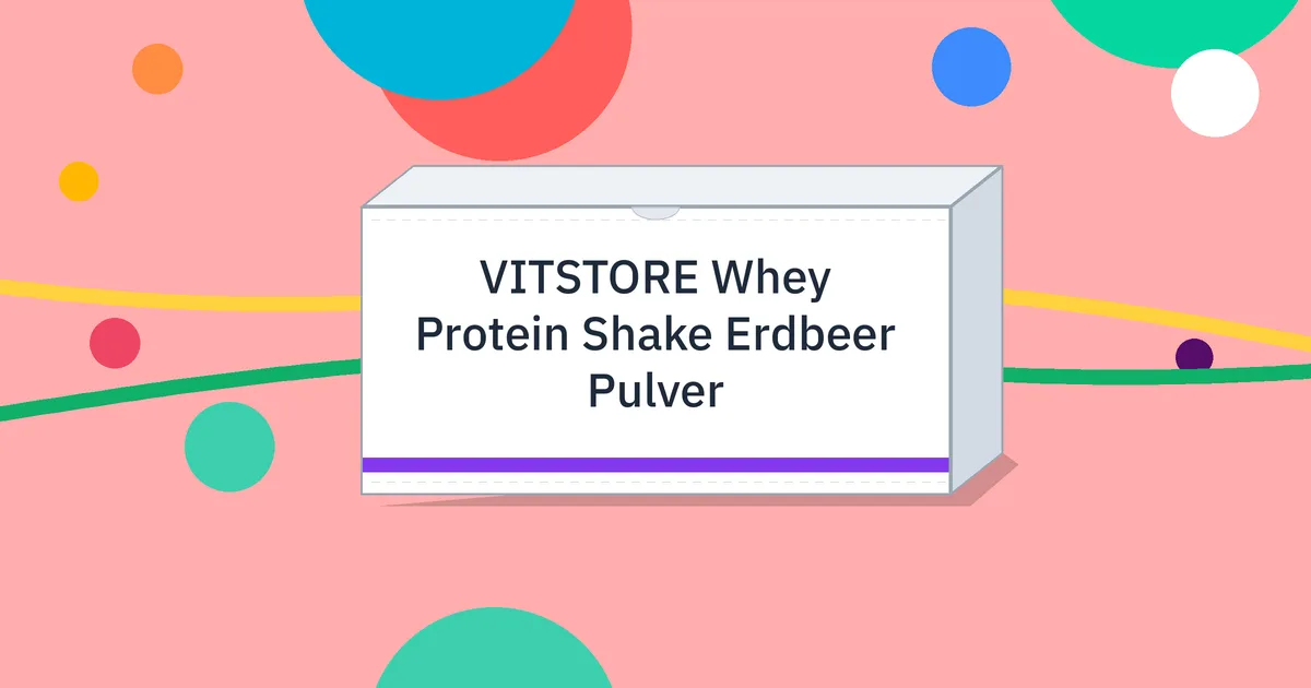 Symbolbild: Packung mit der Aufschrift VITSTORE Whey Protein Shake Erdbeer Pulver (PZN 19053051) – Verfügbarkeit und Bezug in Apotheken in Frankfurt am Main