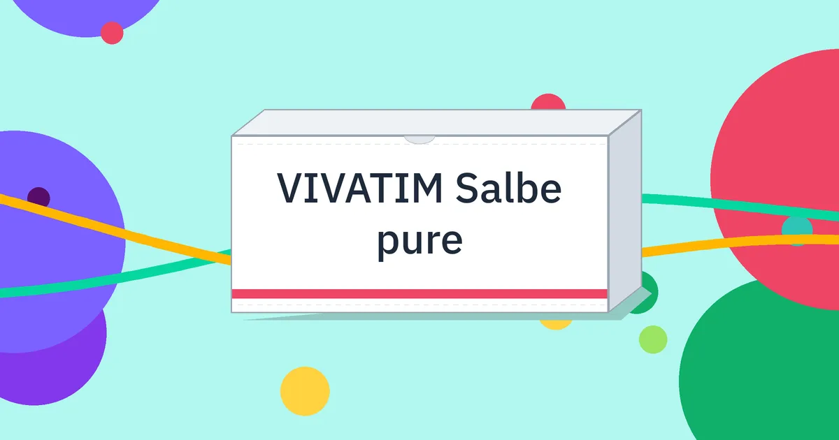 Symbolbild: Packung mit der Aufschrift VIVATIM Salbe pure (PZN 09678399) – Verfügbarkeit und Bezug in Apotheken in Frankfurt am Main