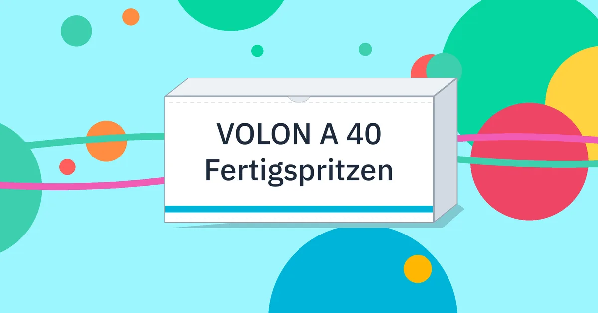 Symbolbild: Packung mit der Aufschrift VOLON A 40 Fertigspritzen (PZN 03300406) – Verfügbarkeit und Bezug in Apotheken in Frankfurt am Main
