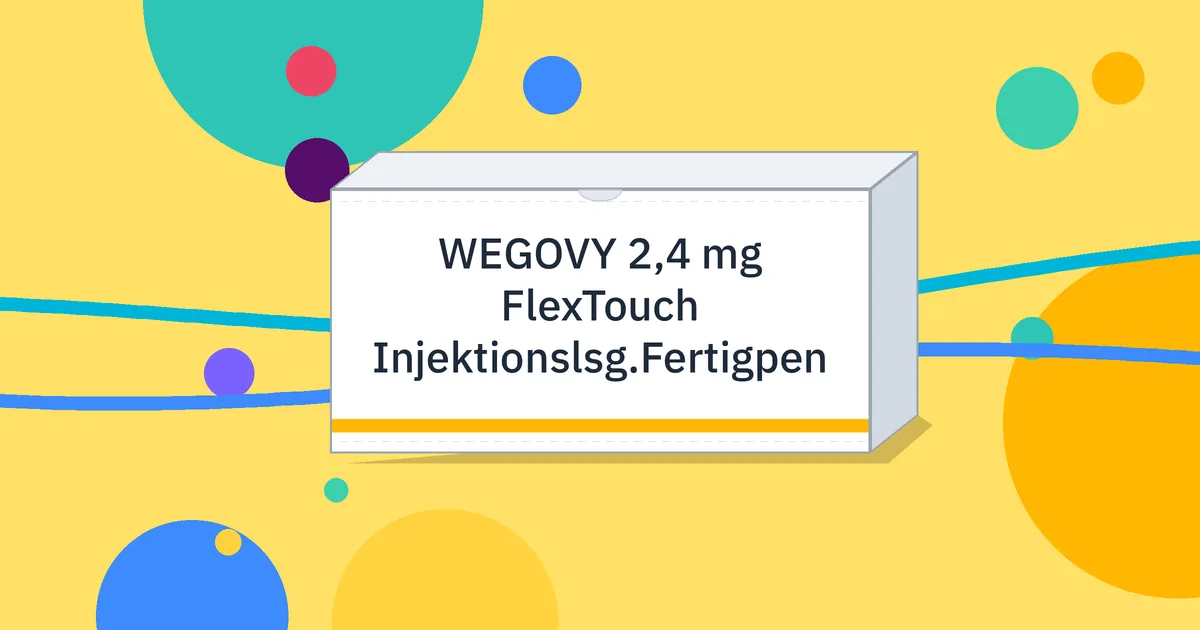 Symbolbild: Packung mit der Aufschrift WEGOVY 2,4 mg FlexTouch Injektionslsg.Fertigpen (PZN 19234114) – Verfügbarkeit und Bezug in Apotheken in Frankfurt am Main