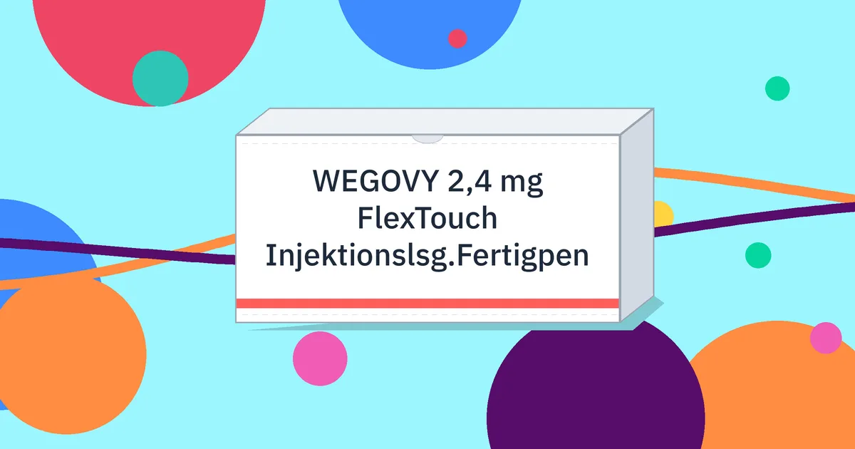Symbolbild: Packung mit der Aufschrift WEGOVY 2,4 mg FlexTouch Injektionslsg.Fertigpen (PZN 19543453) – Verfügbarkeit und Bezug in Apotheken in Frankfurt am Main