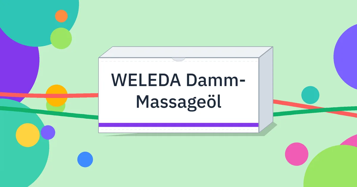 Symbolbild: Packung mit der Aufschrift WELEDA Damm-Massageöl (PZN 01830531) – Verfügbarkeit und Bezug in Apotheken in Frankfurt am Main