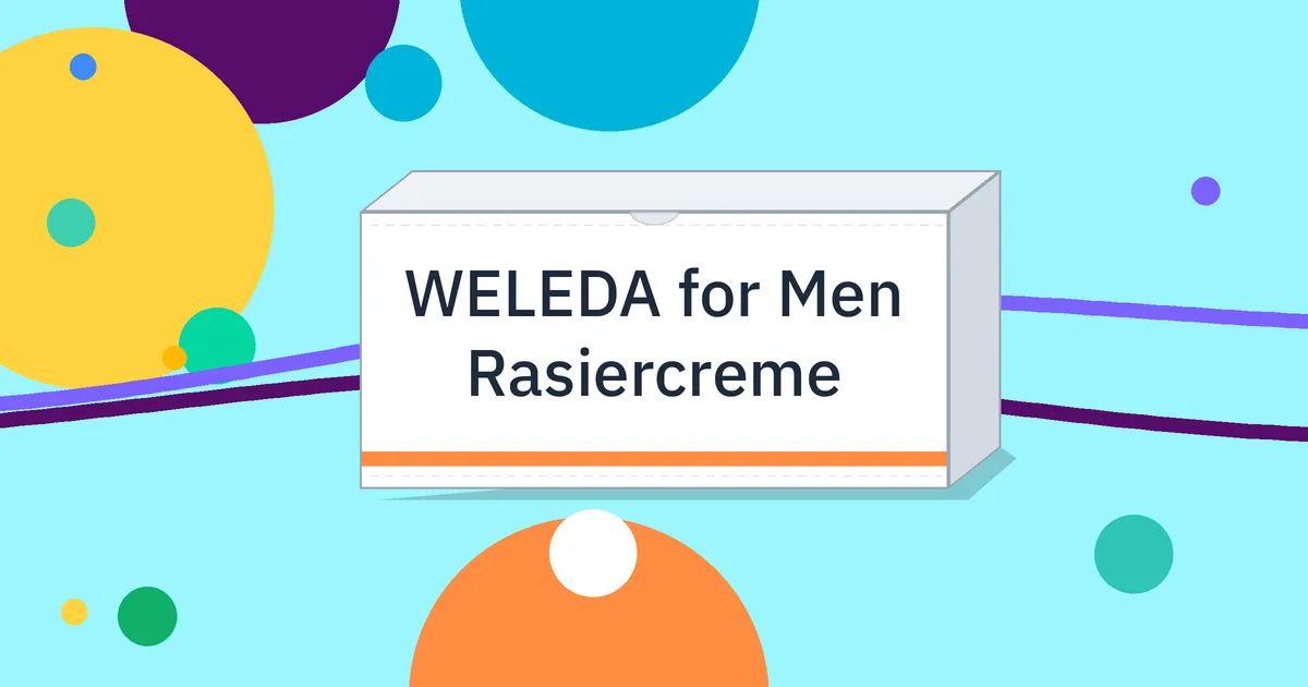 Symbolbild: Packung mit der Aufschrift WELEDA for Men Rasiercreme (PZN 15815601) – Verfügbarkeit und Bezug in Apotheken in Frankfurt am Main