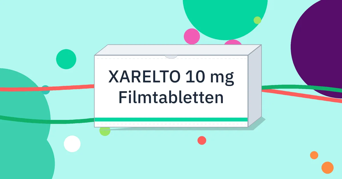 Symbolbild: Packung mit der Aufschrift XARELTO 10 mg Filmtabletten (PZN 15626082) – Verfügbarkeit und Bezug in Apotheken in Frankfurt am Main