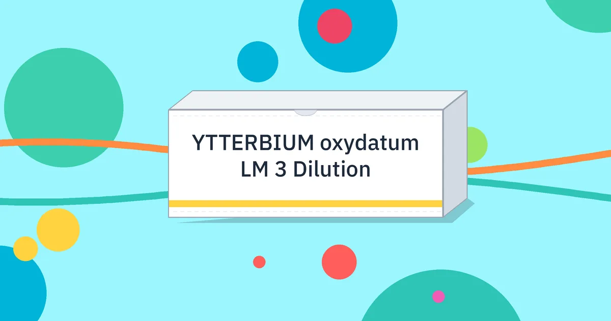 Symbolbild: Packung mit der Aufschrift YTTERBIUM oxydatum LM 3 Dilution (PZN 13286676) – Verfügbarkeit und Bezug in Apotheken in Frankfurt am Main