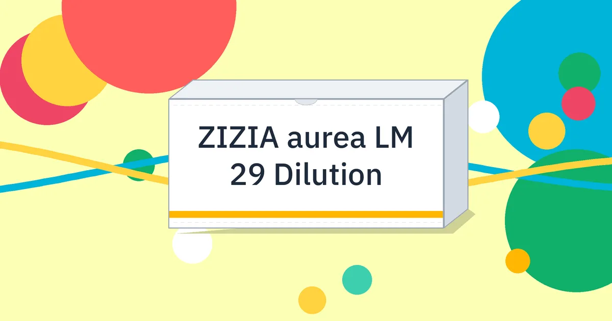 Symbolbild: Packung mit der Aufschrift ZIZIA aurea LM 29 Dilution (PZN 13303972) – Verfügbarkeit und Bezug in Apotheken in Frankfurt am Main