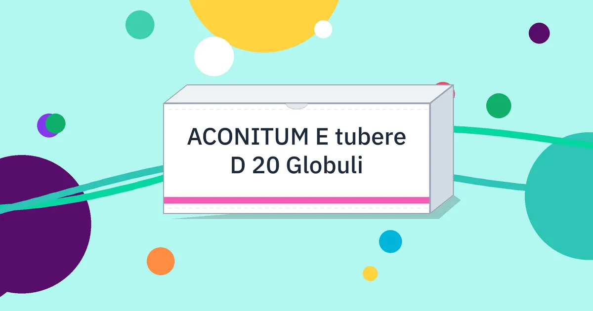 Symbolbild: Packung mit der Aufschrift ACONITUM E tubere D 20 Globuli (PZN 08783355) – Verfügbarkeit und Bezug in Apotheken in Frankfurt am Main