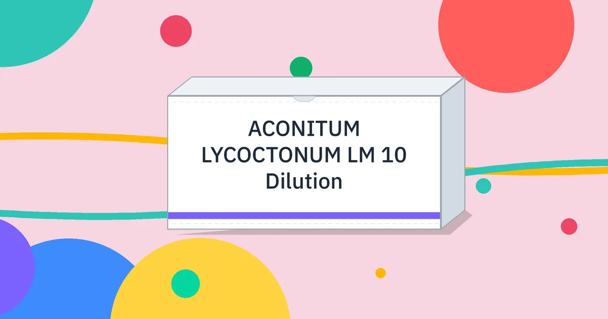 Symbolbild: Packung mit der Aufschrift ACONITUM LYCOCTONUM LM 10 Dilution (PZN 13291536) – Verfügbarkeit und Bezug in Apotheken in Frankfurt am Main