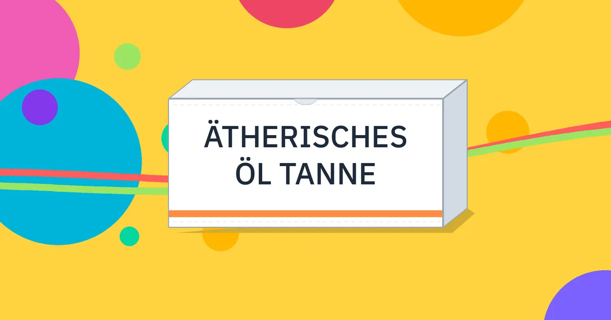 Symbolbild: Packung mit der Aufschrift ÄTHERISCHES ÖL TANNE (PZN 20026852) – Verfügbarkeit und Bezug in Apotheken in Frankfurt am Main
