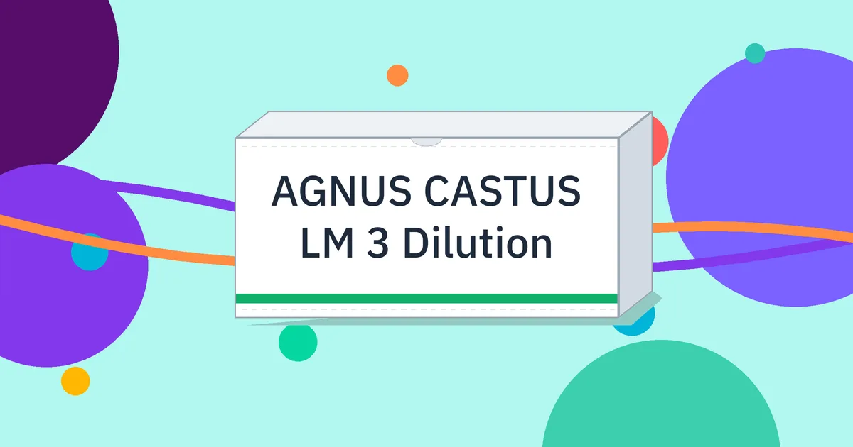 Symbolbild: Packung mit der Aufschrift AGNUS CASTUS LM 3 Dilution (PZN 09650573) – Verfügbarkeit und Bezug in Apotheken in Frankfurt am Main