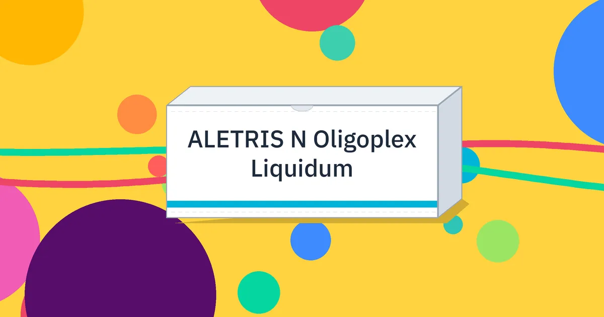 Symbolbild: Packung mit der Aufschrift ALETRIS N Oligoplex Liquidum (PZN 03664522) – Verfügbarkeit und Bezug in Apotheken in Frankfurt am Main