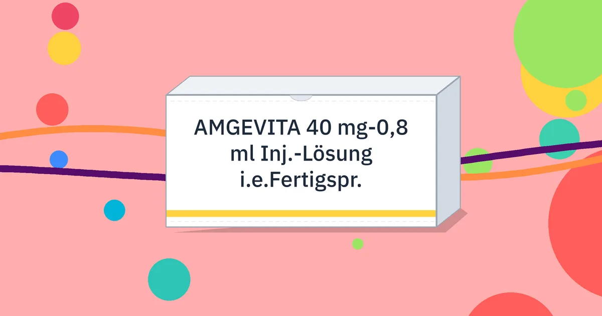 Symbolbild: Packung mit der Aufschrift AMGEVITA 40 mg-0,8 ml Inj.-Lösung i.e.Fertigspr. (PZN 16018373) – Verfügbarkeit und Bezug in Apotheken in Frankfurt am Main