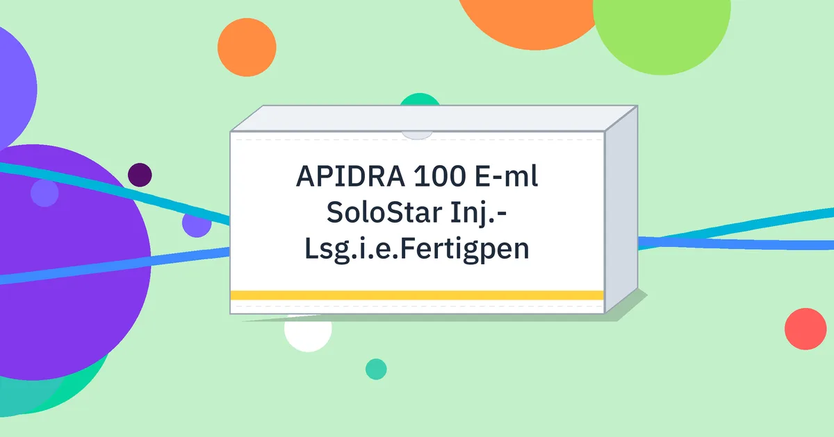 Symbolbild: Packung mit der Aufschrift APIDRA 100 E-ml SoloStar Inj.-Lsg.i.e.Fertigpen (PZN 15306615) – Verfügbarkeit und Bezug in Apotheken in Frankfurt am Main